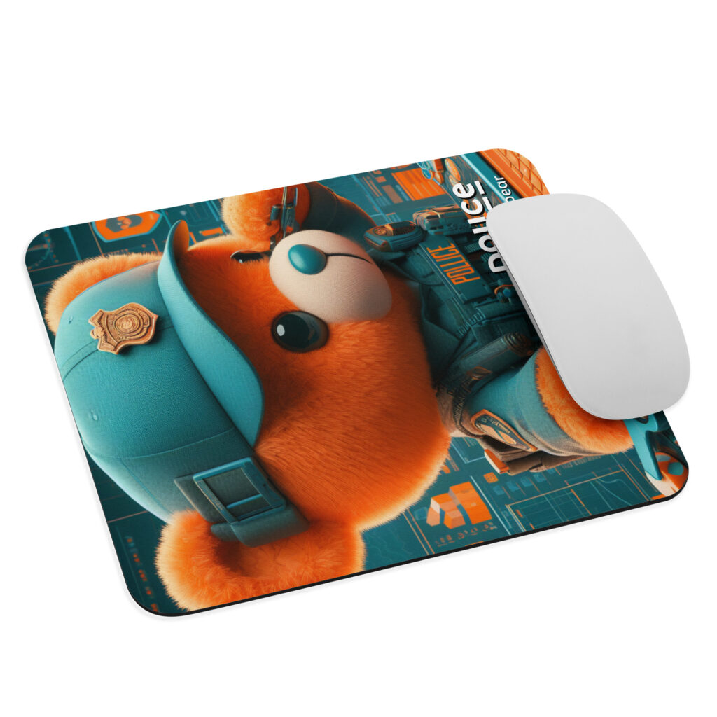 Police Boss – Mouse Pad (Brown Bear)